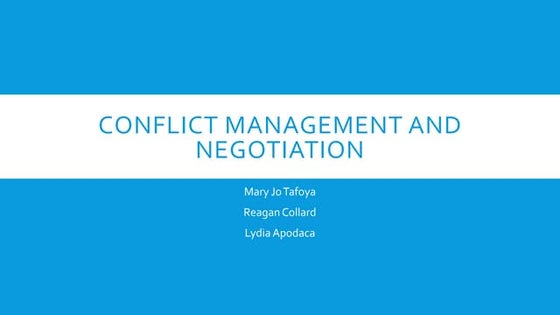 Conflict presentation | PPT