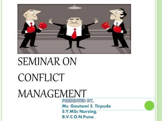 Conflict management & Negotiation | PPTX | War and Conflicts