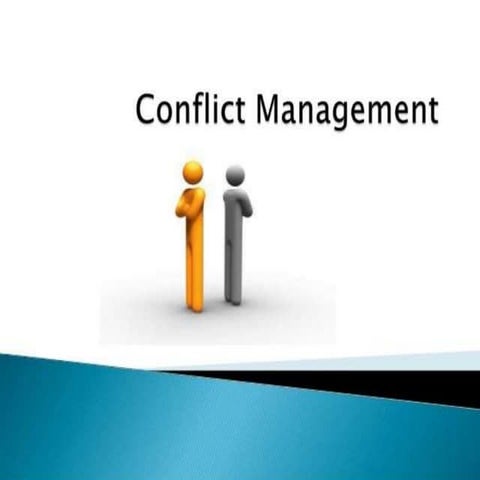 conflict management presenatation with d | PPT