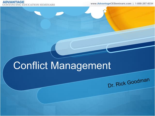 Conflict Management | PPTX
