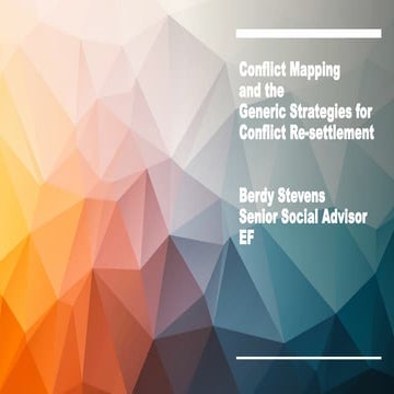 Conflict Mapping_parameter penentuan jenis konflik | PPTX