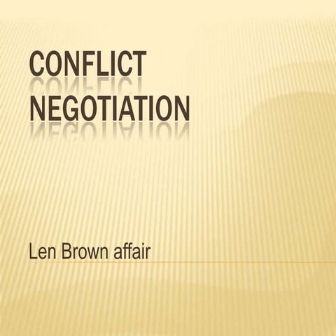 Conflict negotiation | PPT