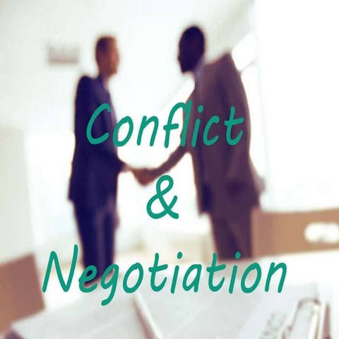 Conflict negotiotion final | PPT