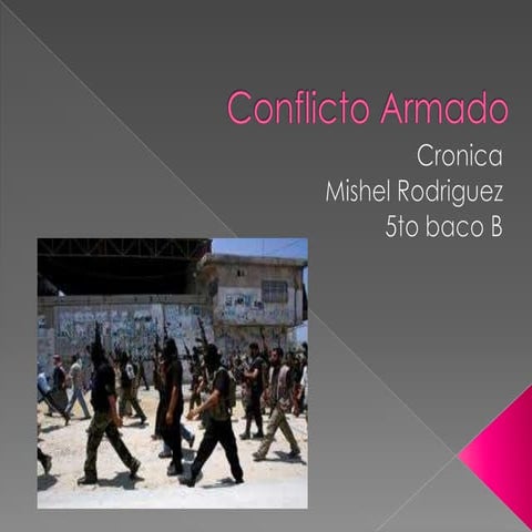 Conflicto armado interno | PPTX