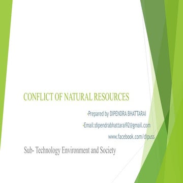 Conflict of natural resources | PPTX