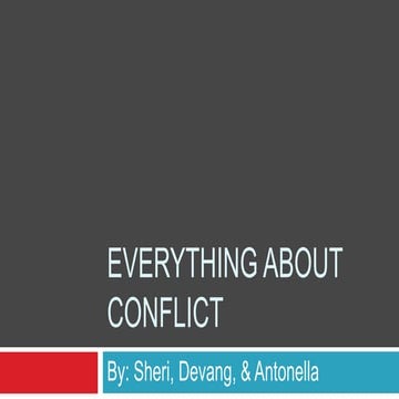Conflict presentation | PPT