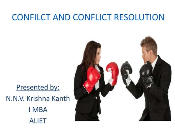 PPT conflict management | PPT