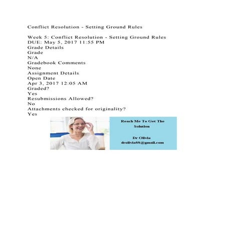 Conflict Resolution - Setting Ground RulesWeek 5 Conflict Resol.docx