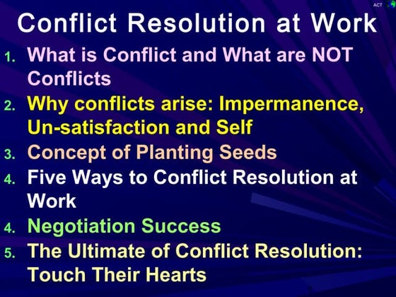 Resolving conflict | PPT