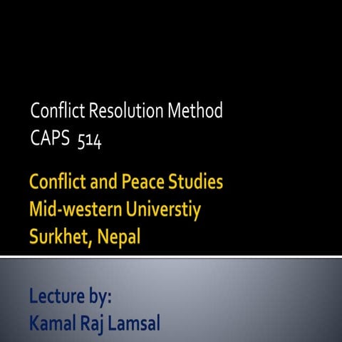 Conflict Resolution Principle techniques.pptx