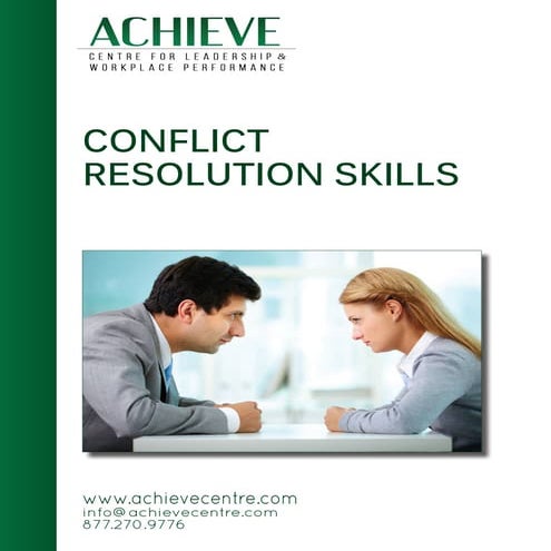 Conflict resolution skills | PDF | Medical Health