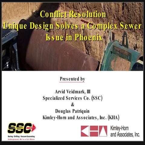 Sewer Design - Conflict Resolution | PPT