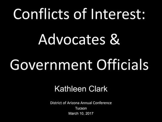 Conflicts of Interest | PPTX | Business | Business and Finance
