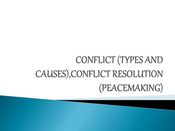 conflict and types of conflict | PPT