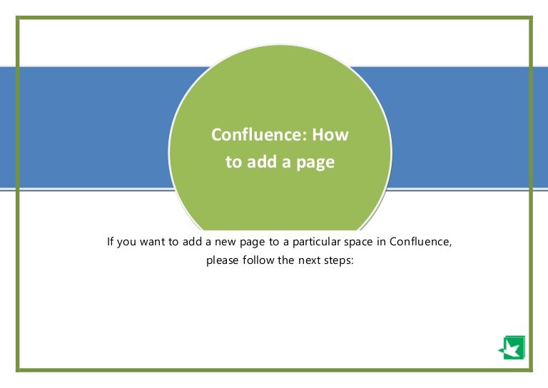 Atlassian Confluence How To Add A Page Atlassian Confluence How To Add A Page