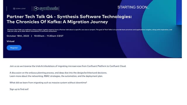 Confluent Partner Tech Talk with Synthesis | PPT Confluent Partner Tech Talk with Synthesis | PPT