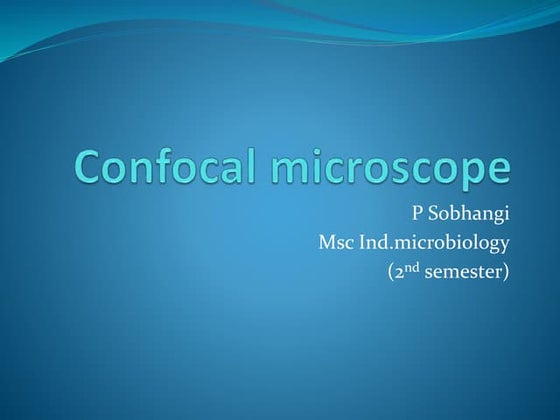 Confocal microscopy | PPT