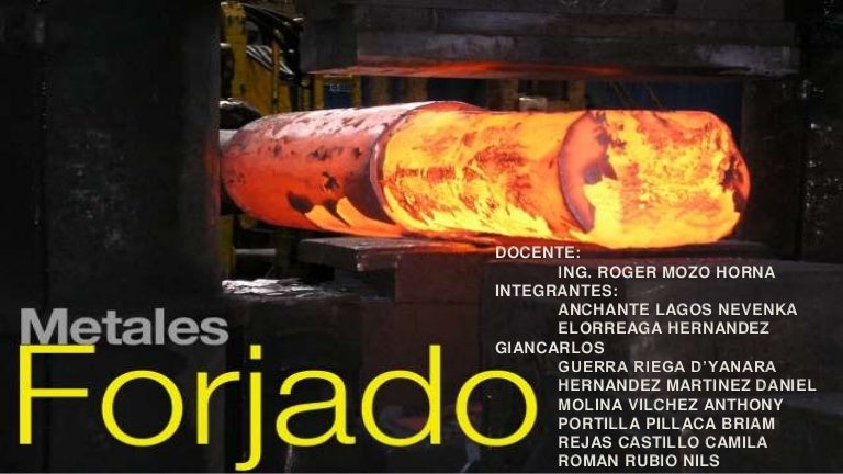Conformacion de metales - forjado