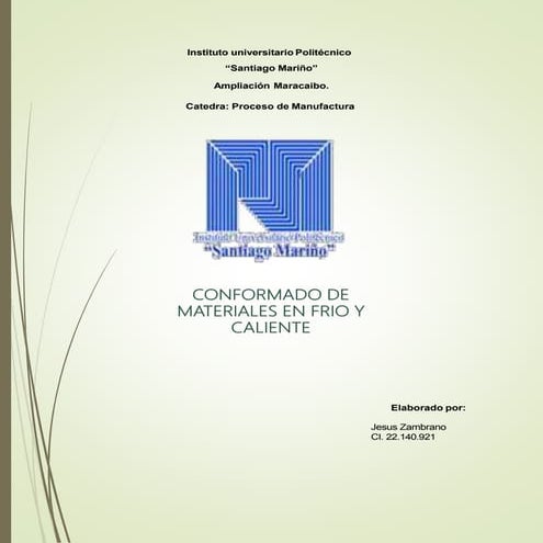 Procesos de formado_mecanico | PDF
