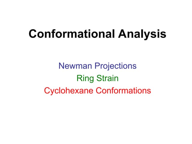 Conformational analysis of n butane | PPTX