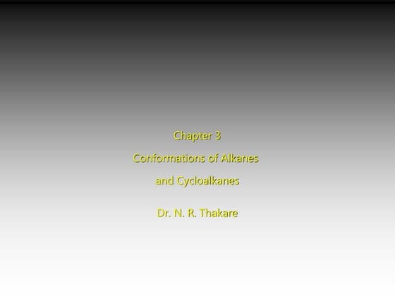 Conformational analysis of n butane | PPTX | Chemistry | Science