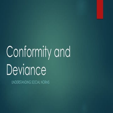 Conformity-and-Deviance module 7 ucsp grade 12 | PPTX