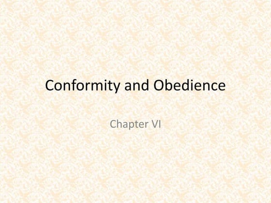 Conformity | PPTX | Science