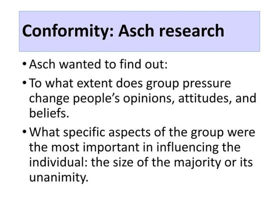 Asch conformity experiment | PPT