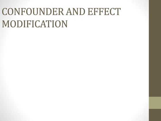 4.4. effect modification | PPT