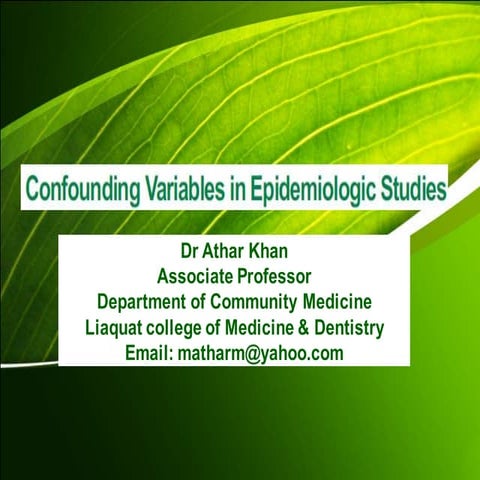 Confounding Dr Athar Khan | PDF