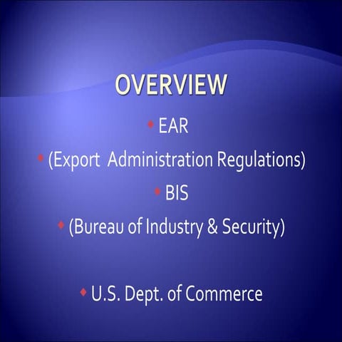 Export Compliance ITAR 2 of 3 | PPT