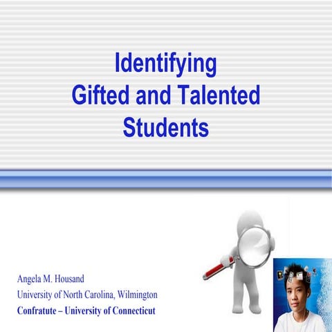 Identifying Gifted and Talented Students | PPTX