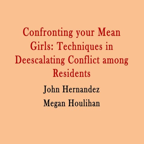 Confronting Your Mean Girls | PPT