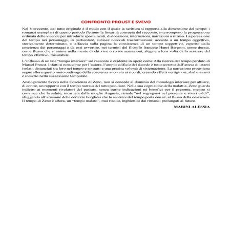Confronto proust e svevo | PDF