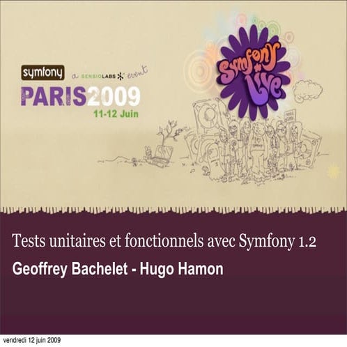 Tests Unitaires Et Fonctionnels Avec Symfony Pdf