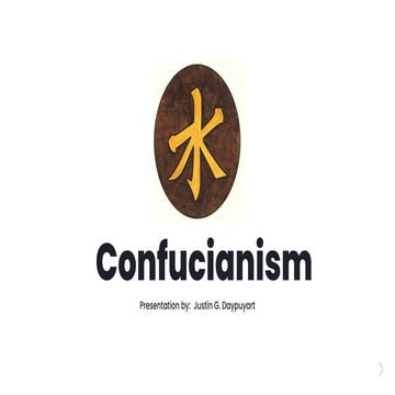 Confucianism (Foundations of Education 1) | PPTX