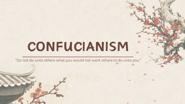 Confucianism (World Religion) | PPTX