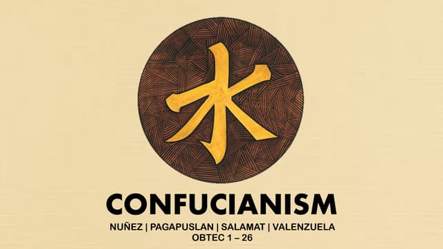 Understanding The Self: The Self in Confucian Thought | PPTX