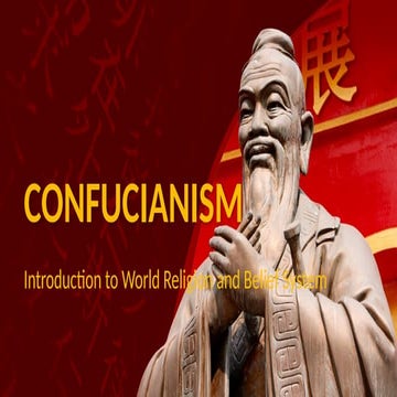 Confucianism | PPTX