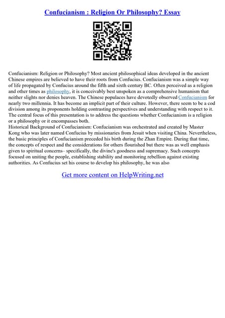 Confucianism (World Religion) | PPTX