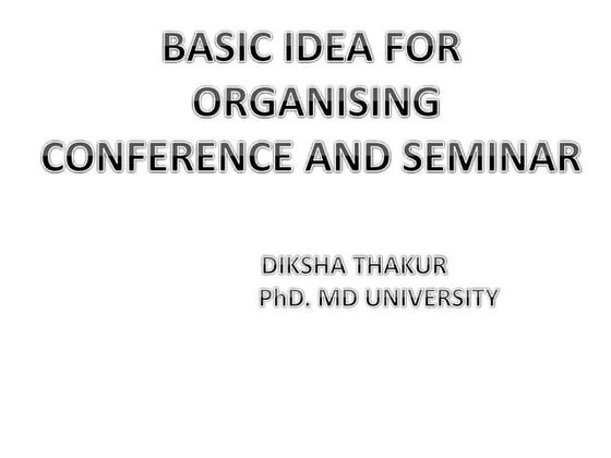 How to conduct seminars | PPT