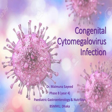 Cytomegalovirus And Congenital Infection – GAWPGS