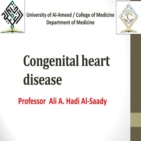 CONGENITAL HEART DISEASES PPT | PPTX