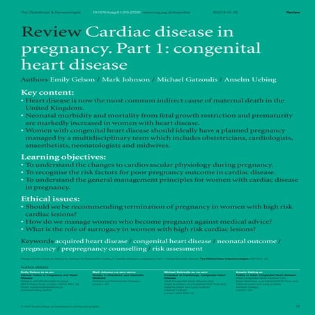 Congenital Heart Disease Pdf