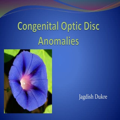 Congenital optic disc anomalies | PPTX