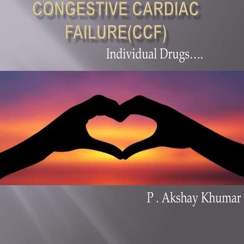 Drugs For Congestive Cardiac Failure (CCF) | PPTX
