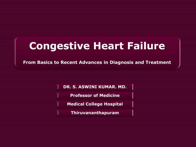 Congestive heart failure | PPTX
