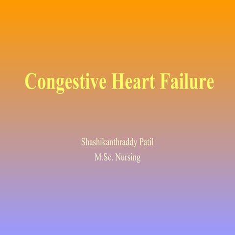 Congestive heart failure | PPT