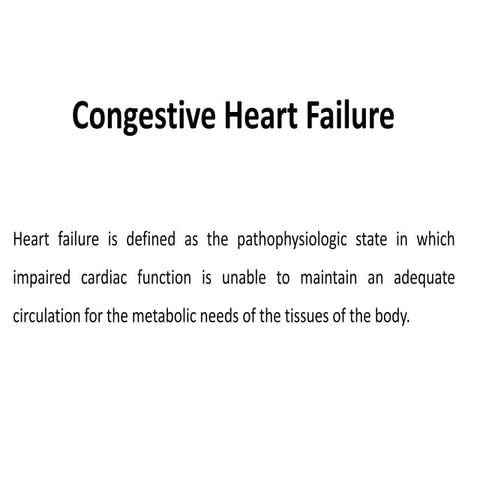Congestive heart failure | PPT