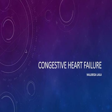 CONGESTIVE HEART FAILURE.pptx slides by laila | PPT